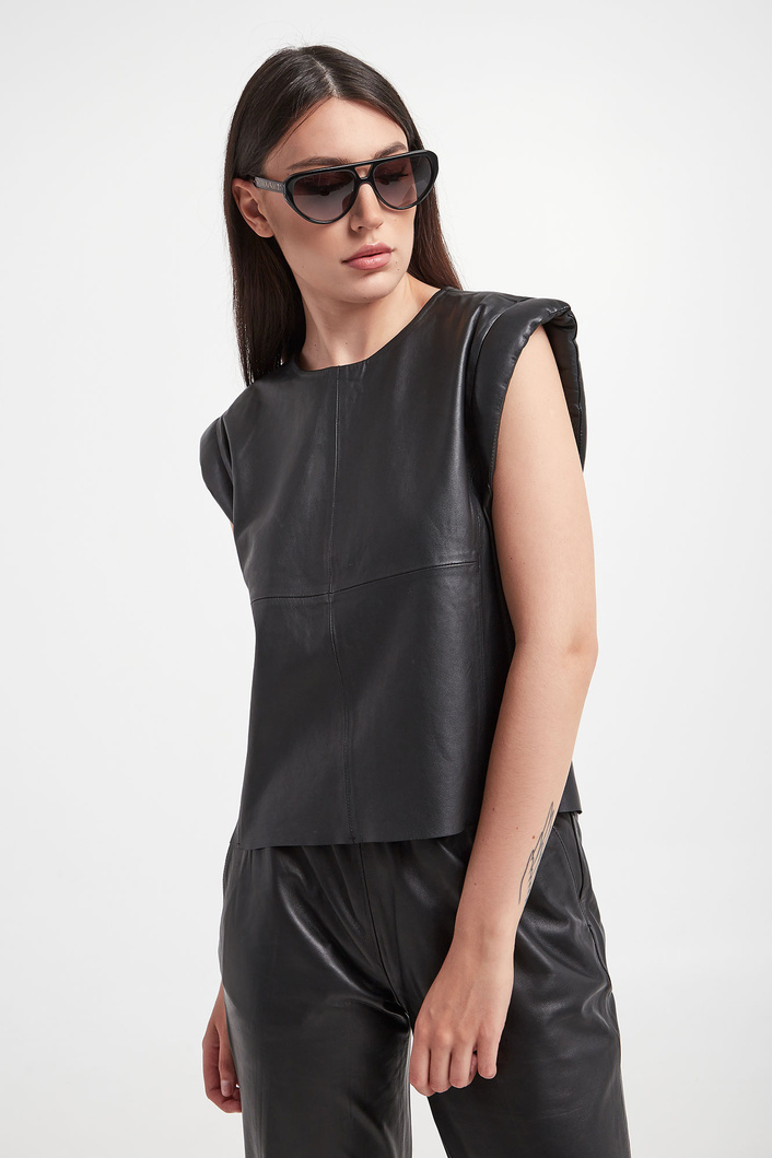 Bluzka Debbie NOTES DU NORD Czarny Regular 12711/902 | Sklep Velpa.pl