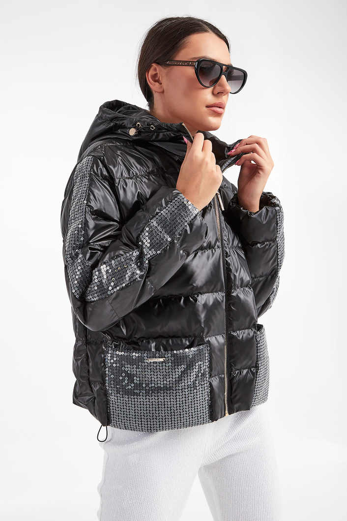 KURTKA LIU JO Czarny Relaxed TF1025/T4953/22222 | Sklep Velpa.pl