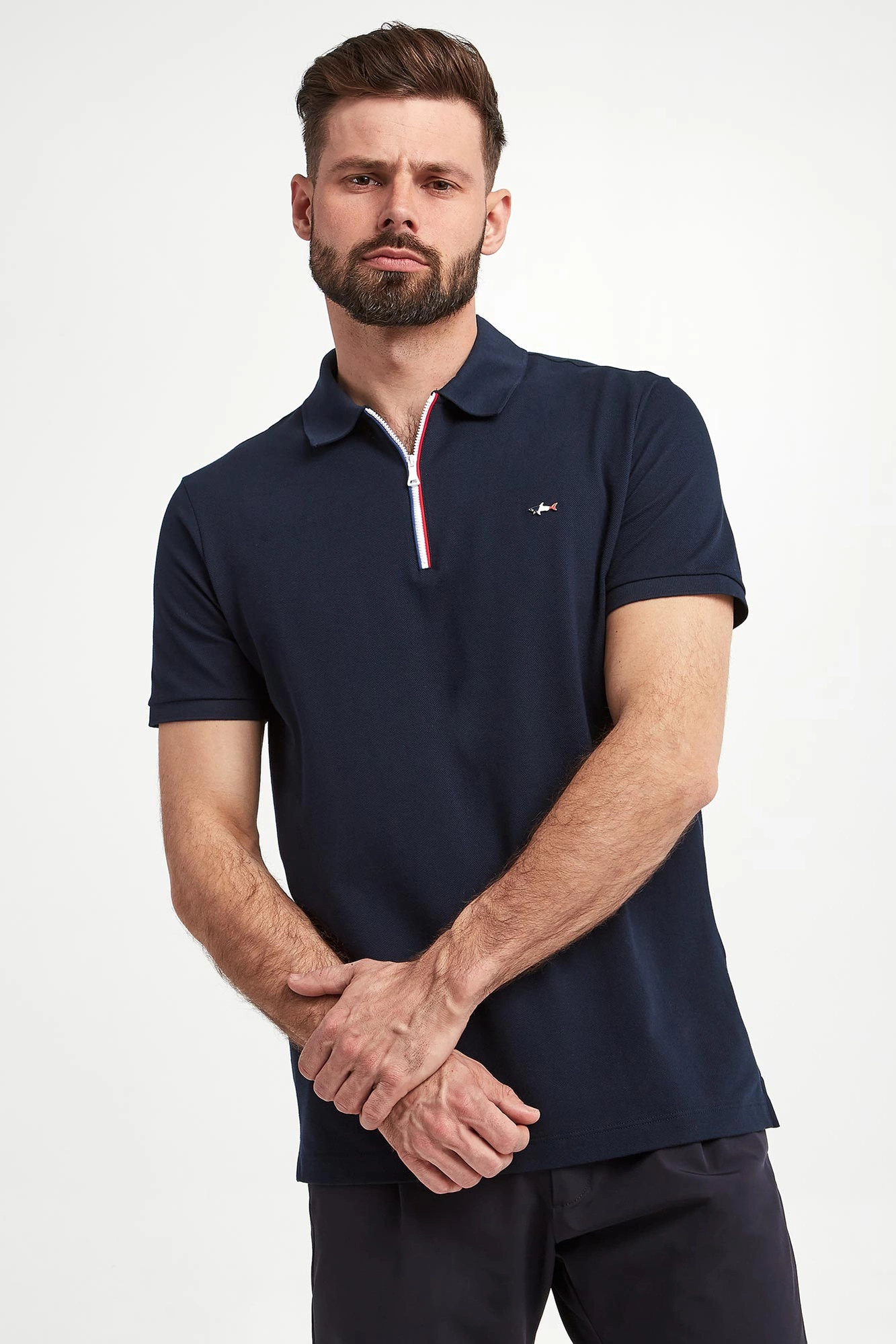 Polo męskie PAUL&SHARK Granatowy Regular 24411314/013 | Sklep Velpa.pl