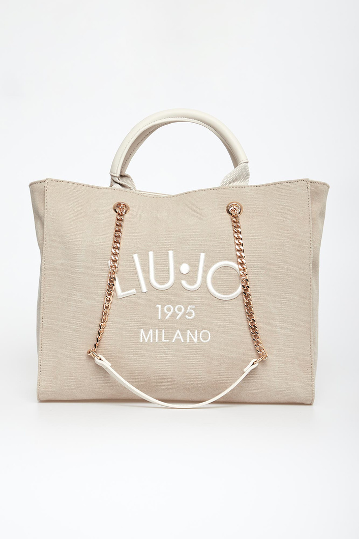 Torebka shopper LIU JO Beżowy AA5004/T6948/X0459 | Sklep Velpa.pl