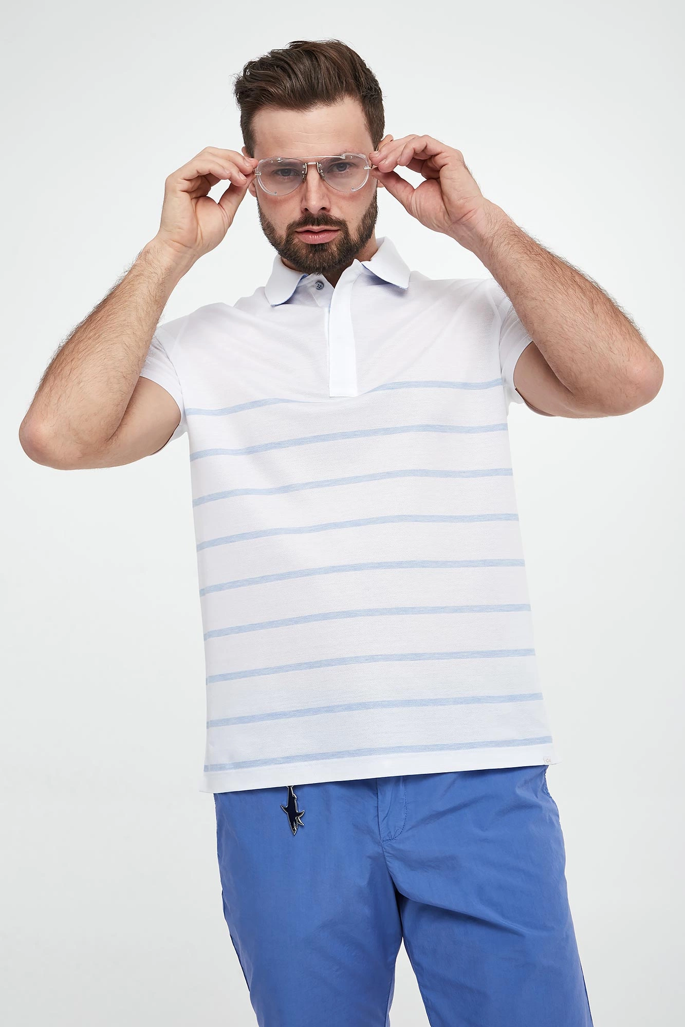 Polo męskie PAUL&SHARK Biały Regular 25411223/218 | Sklep Velpa.pl