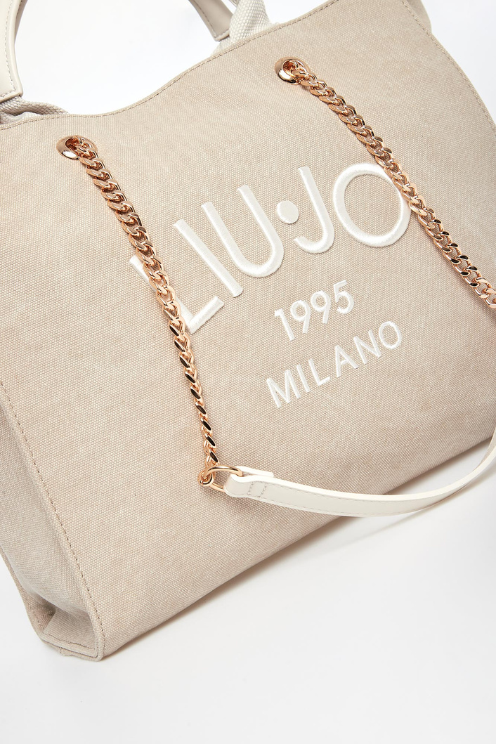 Torebka shopper LIU JO Beżowy AA5004/T6948/X0459 | Sklep Velpa.pl