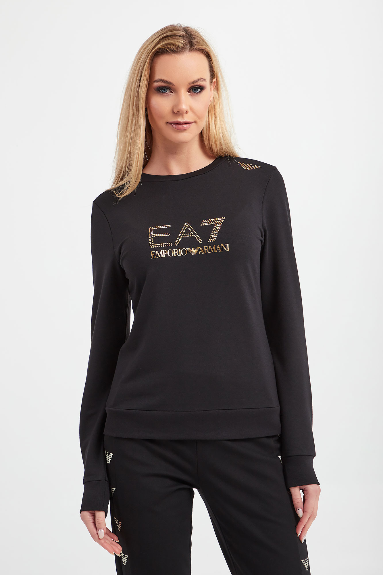 Bluza EA7 EMPORIO ARMANI Czarny Regular 8NTM45/TJ9RZ/1200 | Sklep Velpa.pl