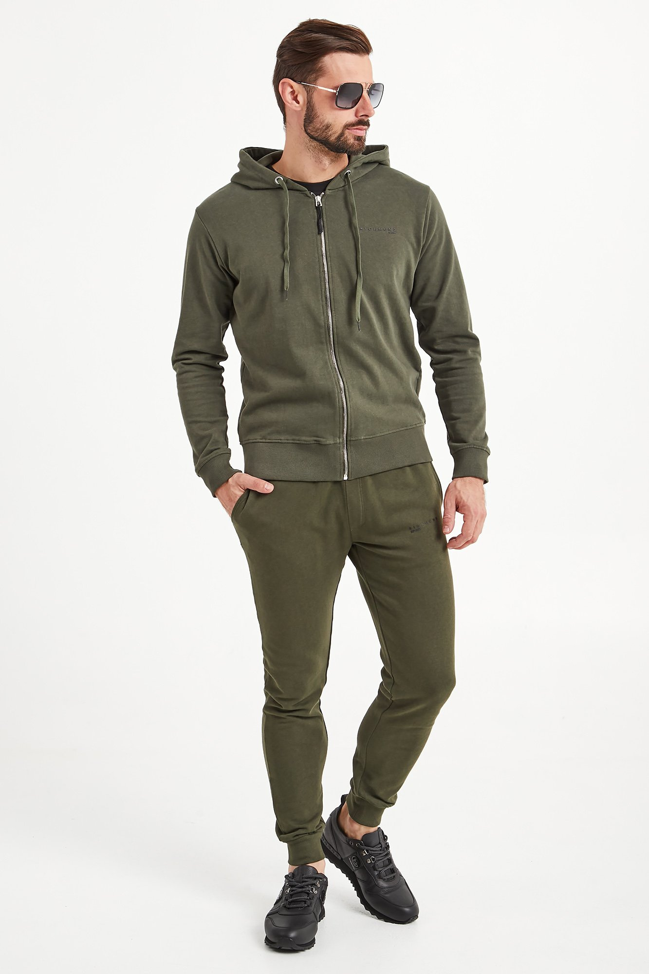 Bluza Fitness Maruski JOHN RICHMOND SPORT Zielony Relaxed UMA20025FEJM ...