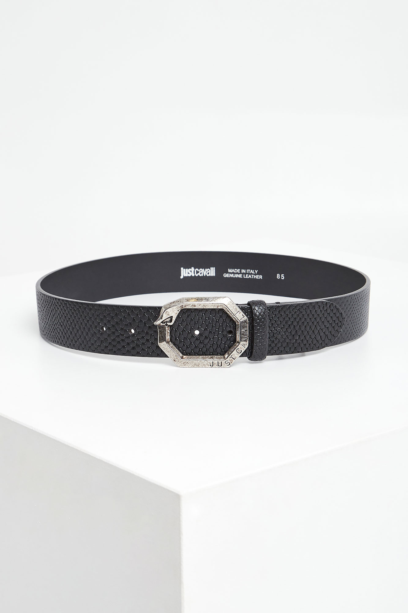 Pasek męski skórzany JUST CAVALLI Czarny S06TP0197/P0778/900 | Sklep ...