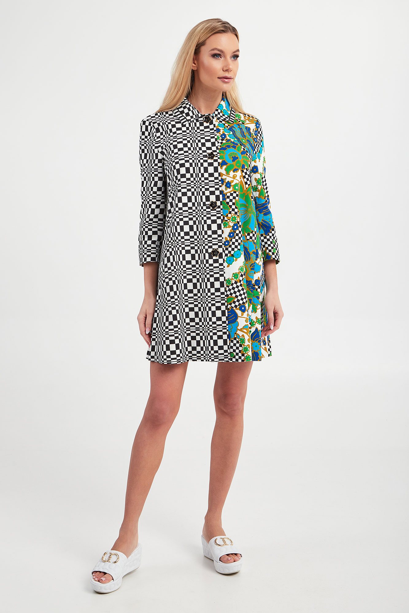 Płaszcz Dingey WEEKEND MAX MARA Wielokolorowy Relaxed 50110121/001 ...