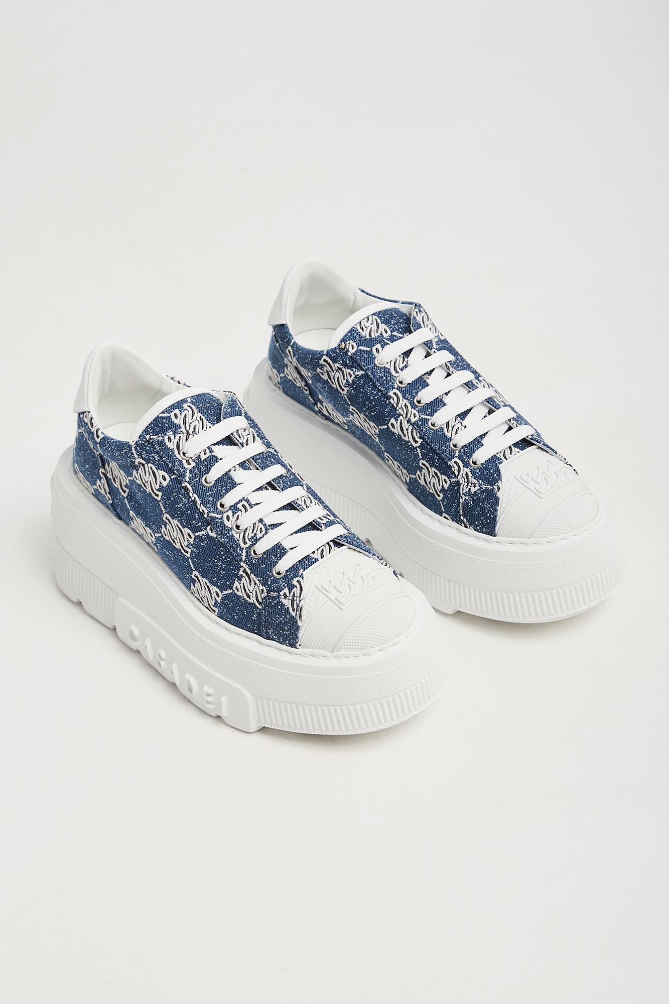 Sneakersy damskie na platformie CASADEI Niebieski 2X954V0701C1983A766 ...