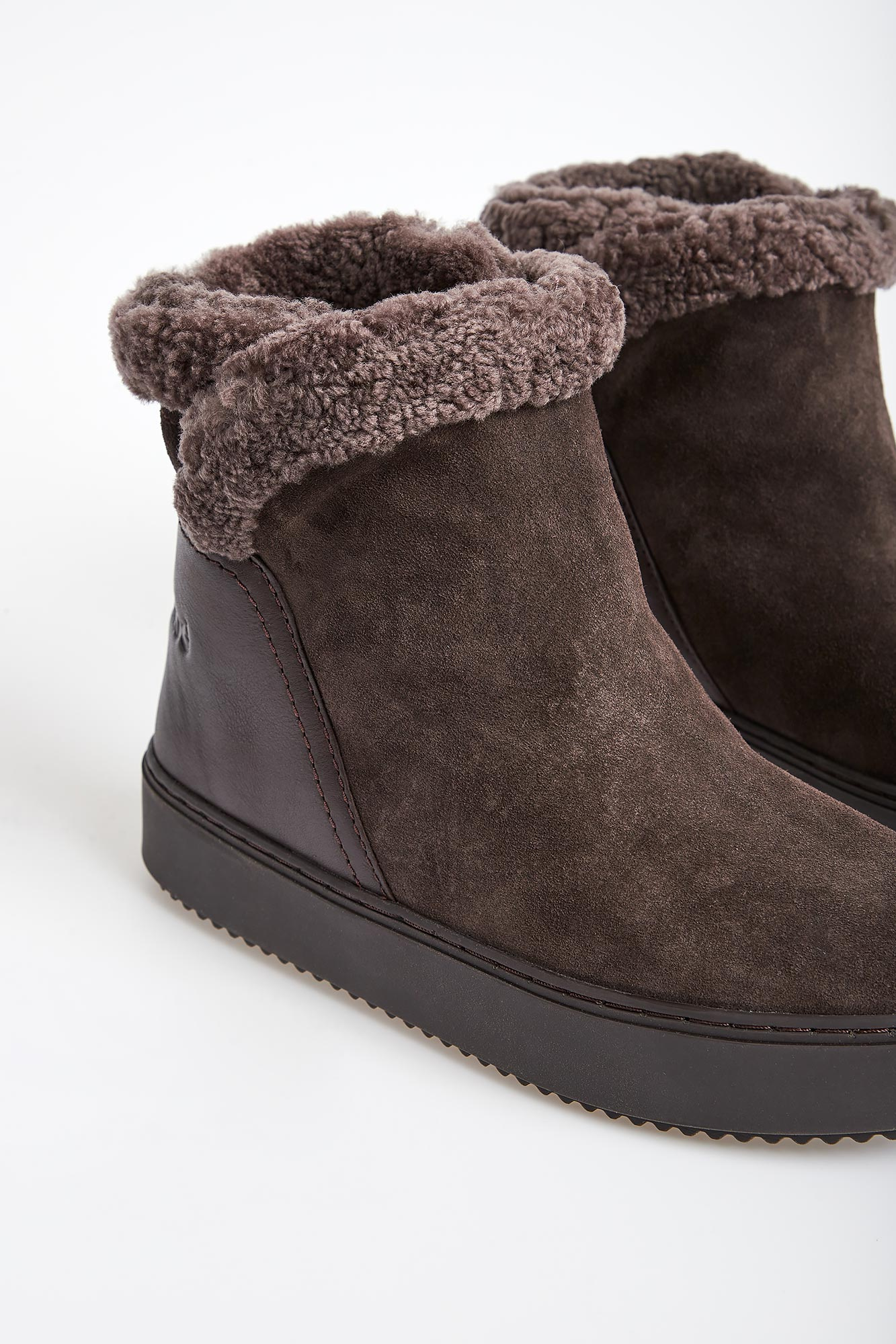 Śniegowce damskie skórzane SEE BY CHLOÉ Brązowy SB41085A/18191/B024 ...