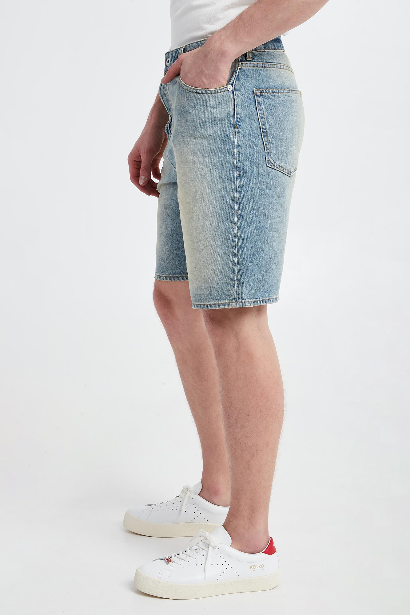 Spodenki męskie jeansowe KENZO Błękitny Regular FD55DS3366A4/DY | Sklep ...