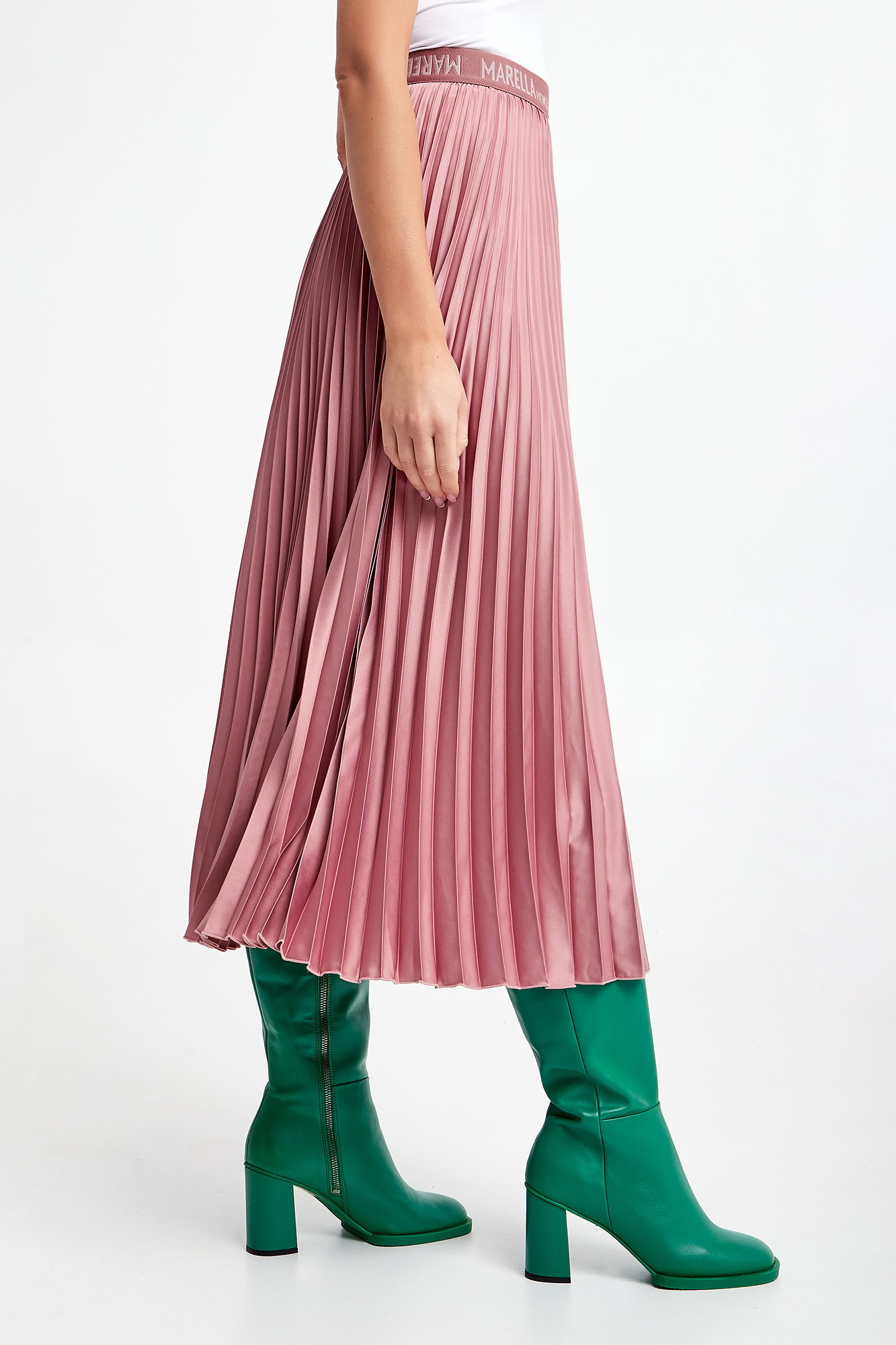 Spódnica plisowana Domino MARELLA MONOCHROME Różowy Regular 31060229/ ...