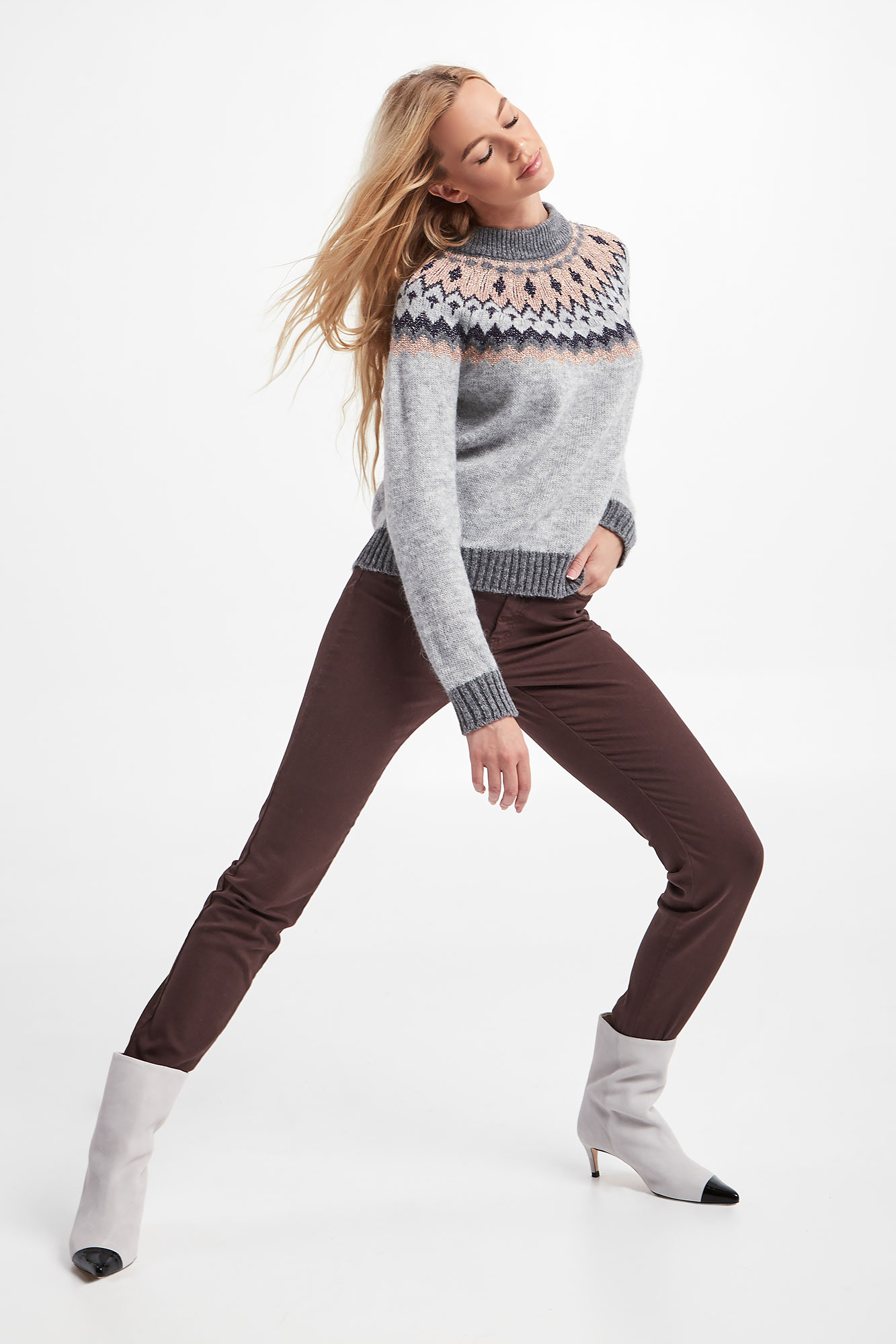 Spodnie Cleofe MARELLA SPORT Brązowy Skinny 31360627/001 | Sklep Velpa.pl