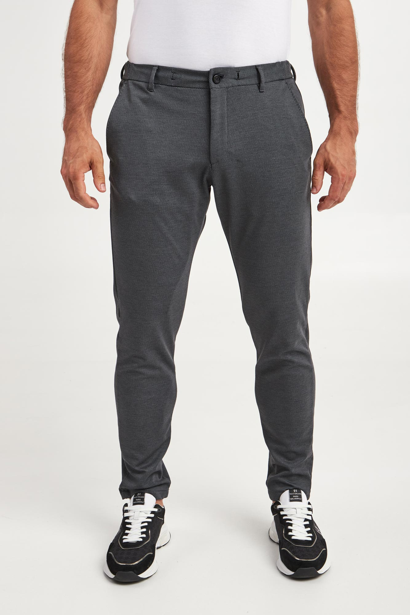 Spodnie męskie wzór Maxton3-W JOOP! JEANS Szary Regular 10016773 ...