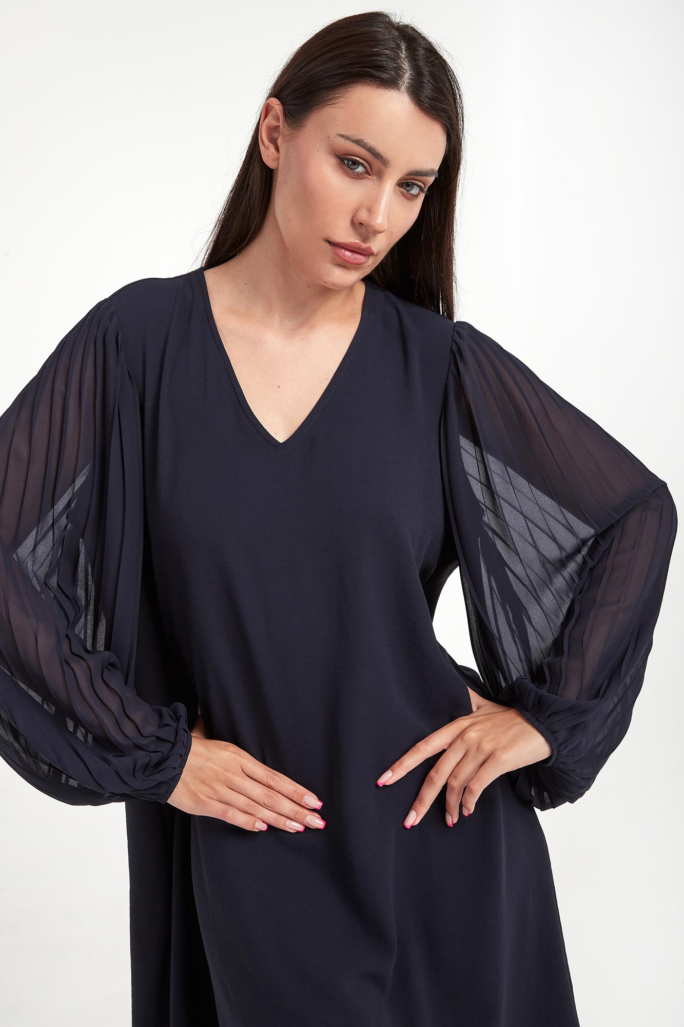 Sukienka mini JOSEPH RIBKOFF Granatowy Regular 242022/2166 | Sklep Velpa.pl