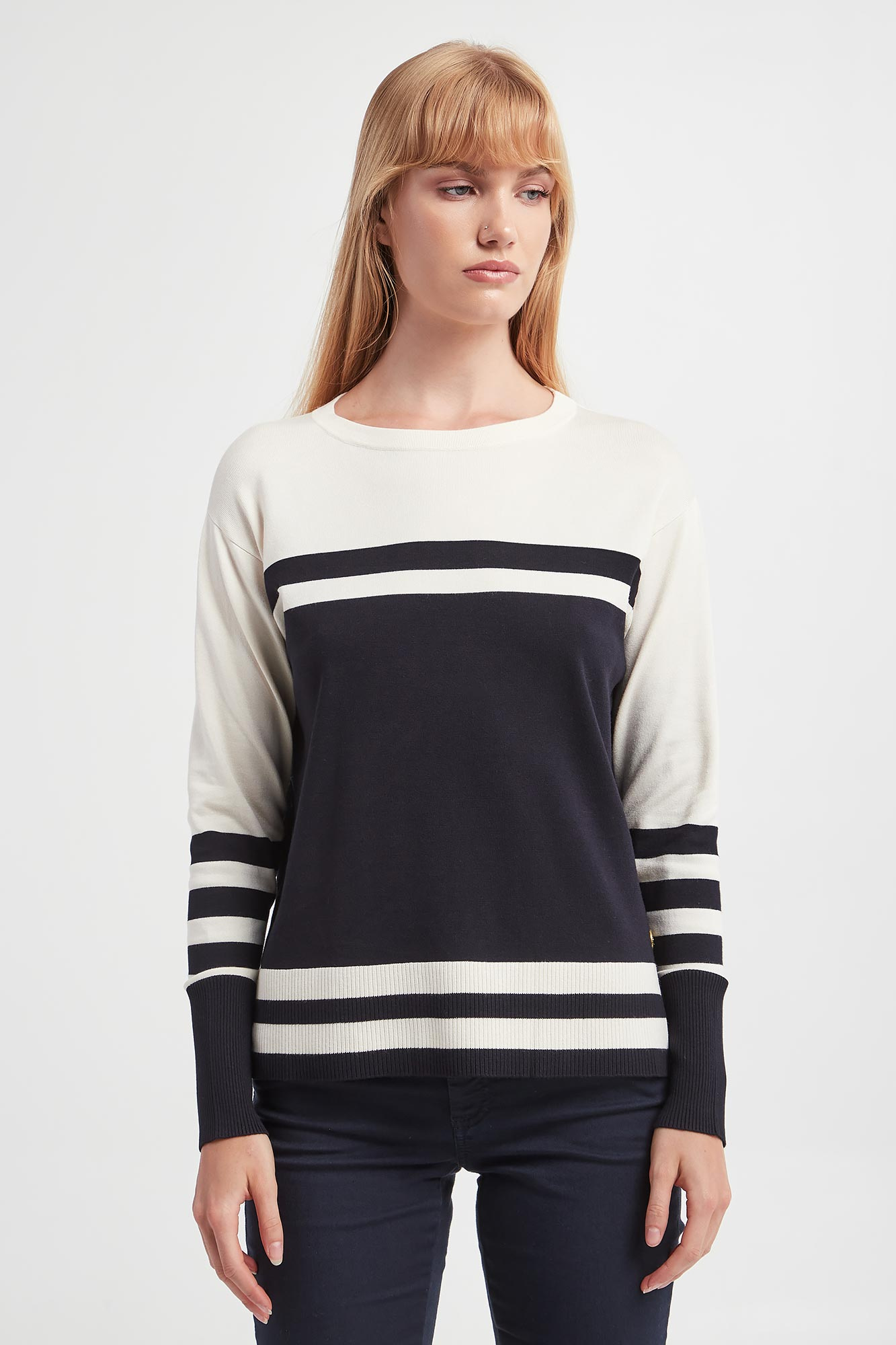 Sweter damski Pertica MARELLA SPORT Granatowy Regular 2333610134/005 ...