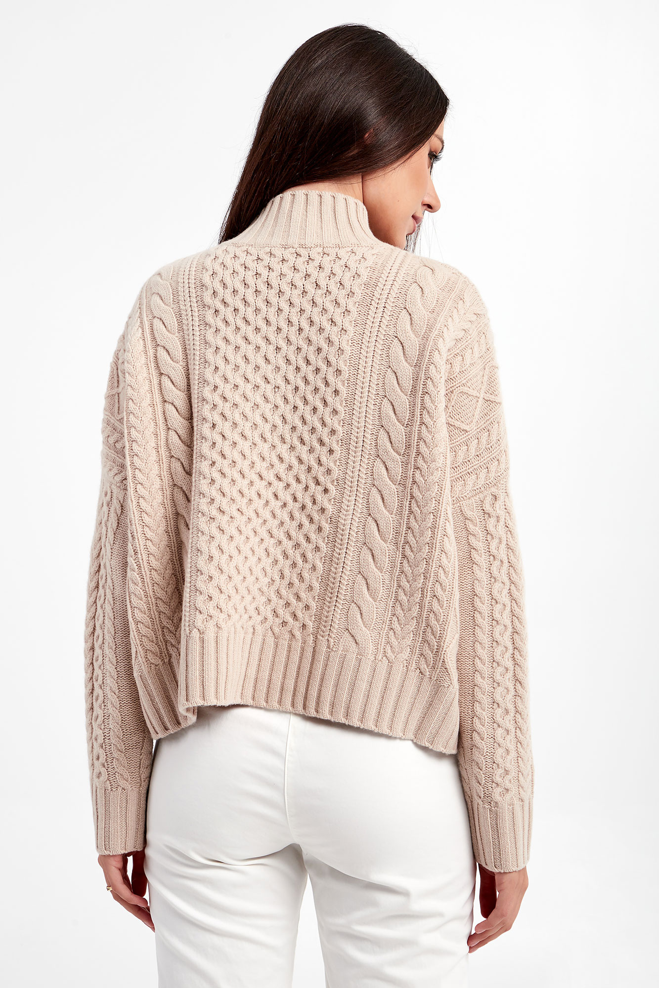 Sweter damski wełniany Roberta WEEKEND MAX MARA Beżowy Relaxed 53661523 ...