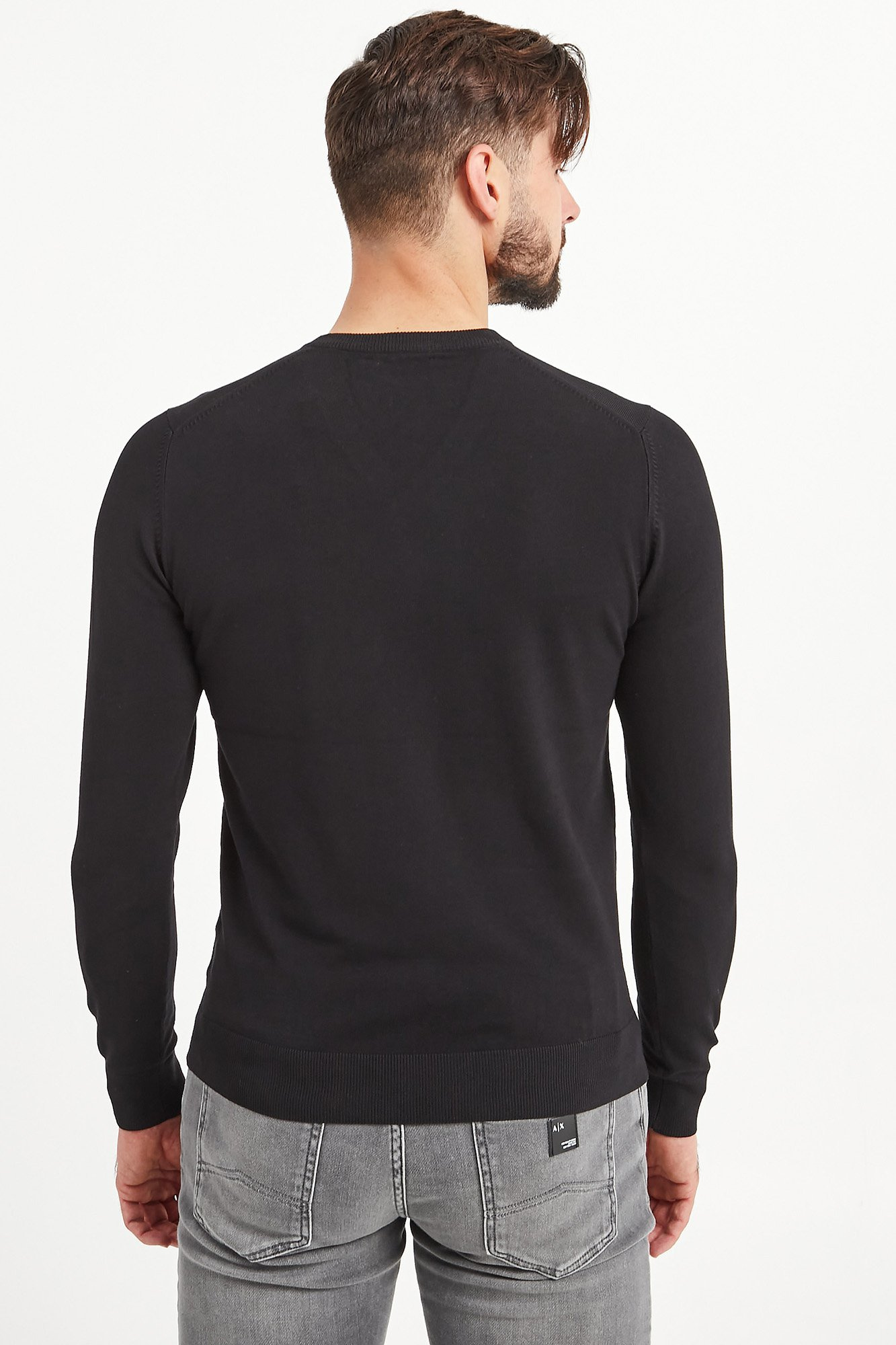 Sweter męski Hooligans Bis JOHN RICHMOND SPORT Czarny Regular UMA20124 ...