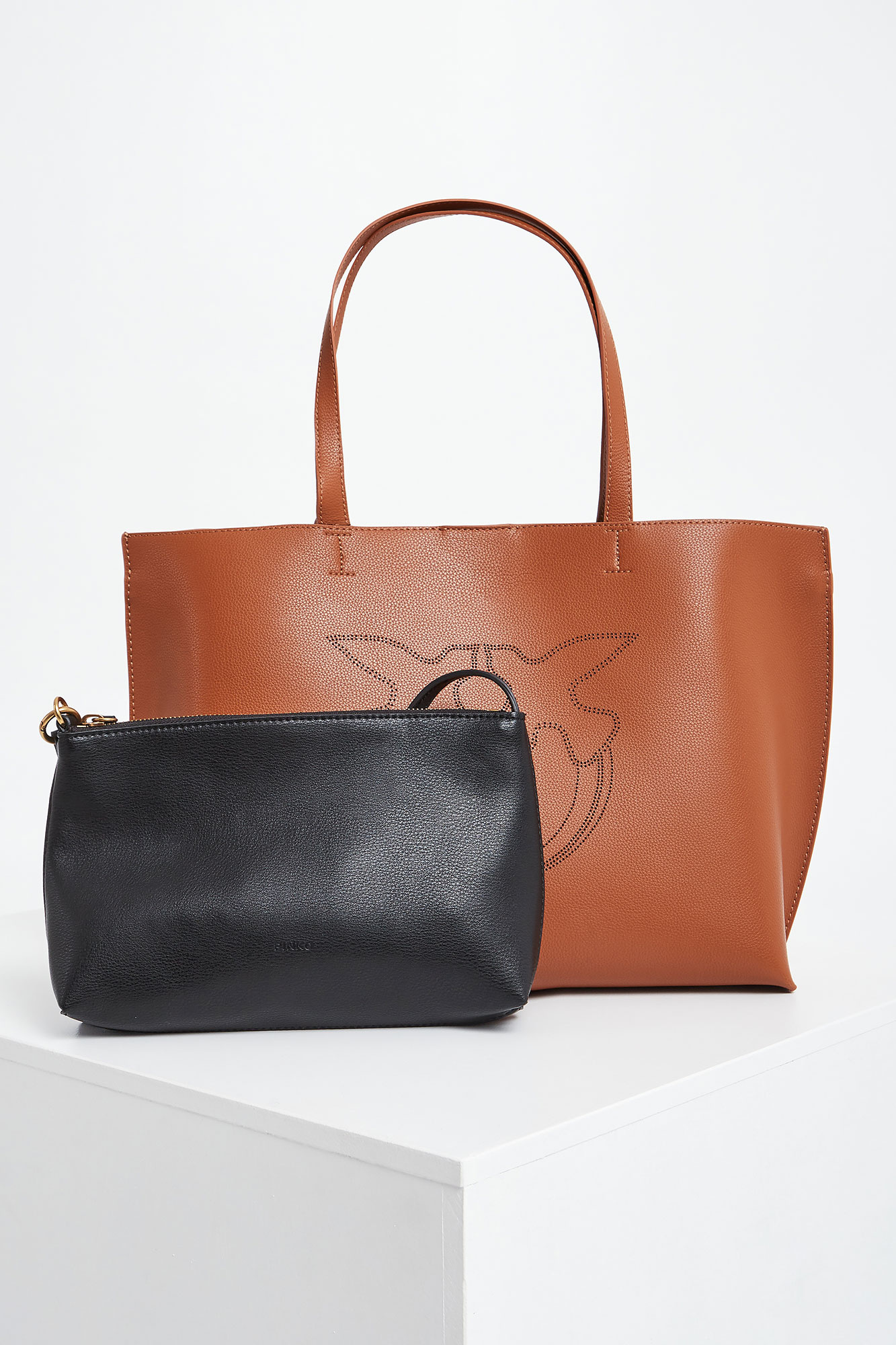 Torebka Shopper Everyday PINKO Brązowy 1P22WT/A03V/L58Q | Sklep Velpa.pl