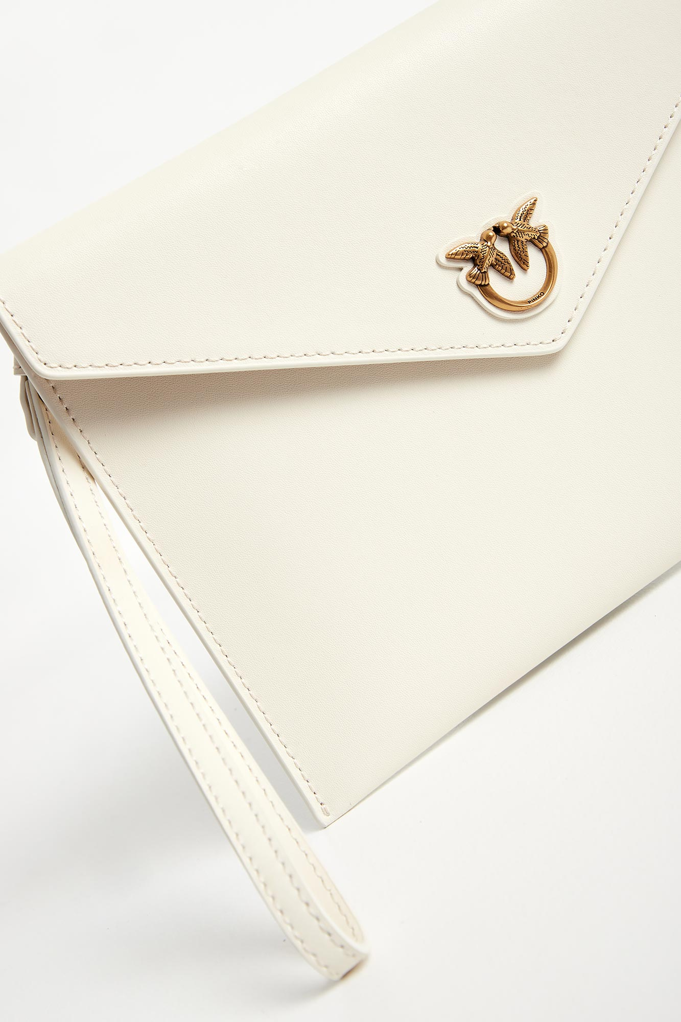 Torebka damska Flat Purse PINKO Ecru 100191/A0F1/Z14Q | Sklep Velpa.pl