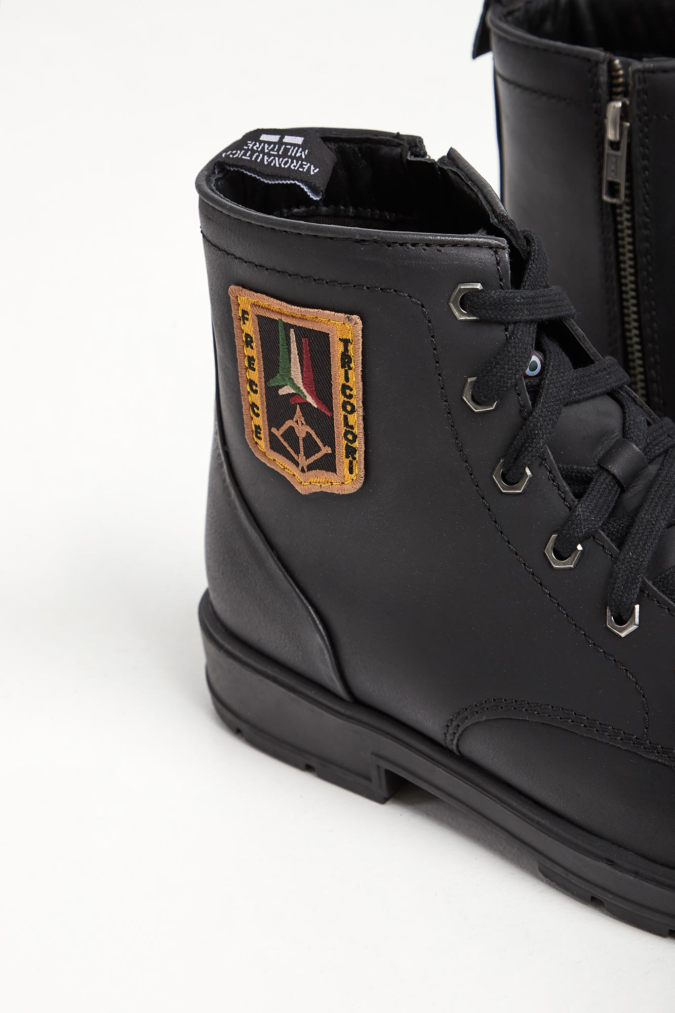 Trapery męskie skórzane AERONAUTICA MILITARE Czarny 232SC263PL180/00001 ...