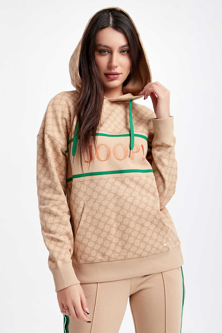 Bluza damska z kapturem JOOP! Beżowy Regular 10007096/30030062/926 | Sklep Velpa.pl