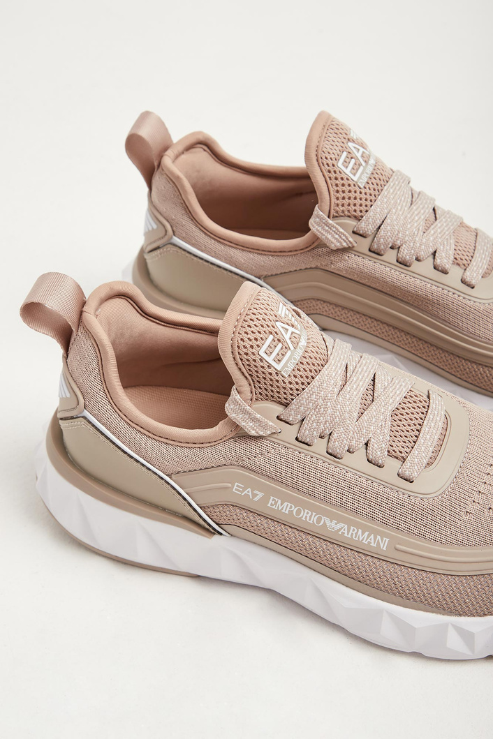Sneakersy damskie EA7 EMPORIO ARMANI Beżowy X8X106/XK262/S312 | Sklep Velpa.pl