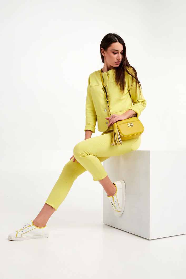 Spodnie Luca MARELLA SPORT Żółty Slim 31310924/002 | Sklep Velpa.pl