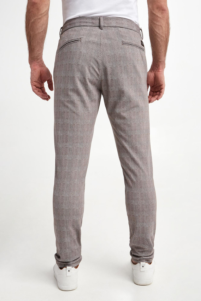 Spodnie męskie w kratkę Maxton3-W JOOP! JEANS Beżowy Regular 10017214 ...