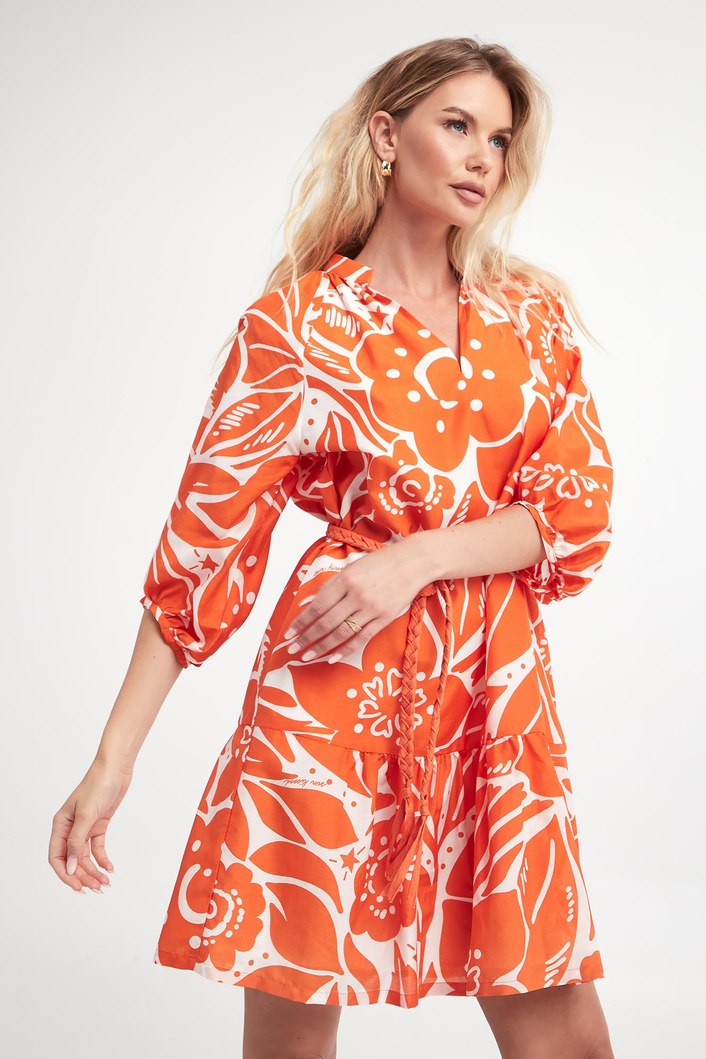 Sukienka Kiens MARELLA SPORT Biały Relaxed 2332211234/003 | Sklep Velpa.pl