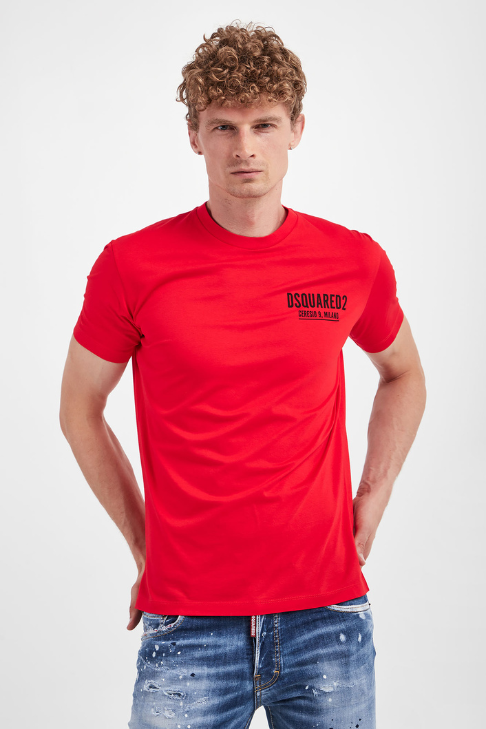 T-shirt DSQUARED2 Czerwony Slim S71GD1116/S23009/312 | Sklep Velpa.pl