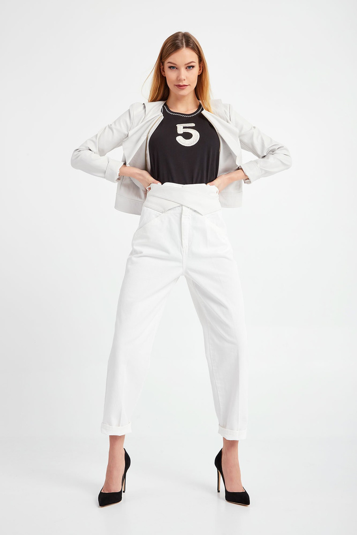 TOP ECLETTICO PINKO Czarny Relaxed 1G15NV/Y6YY/Z99 | Sklep Velpa.pl